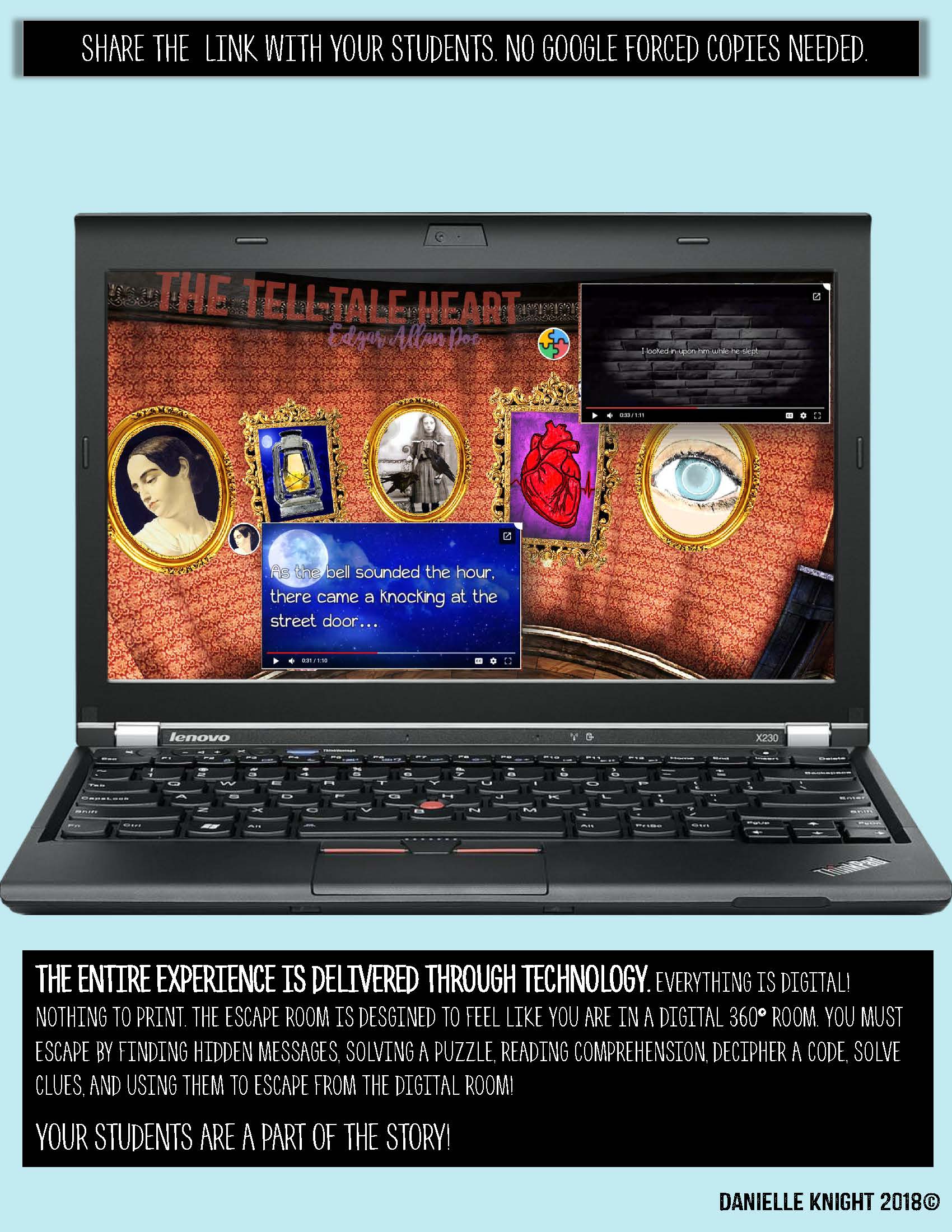 Digital Escape Room The Tell tale Heart Edgar Allan Poe Escape By The Digital Escape Room The Tell tale Heart Edgar Allan Poe Escape By The