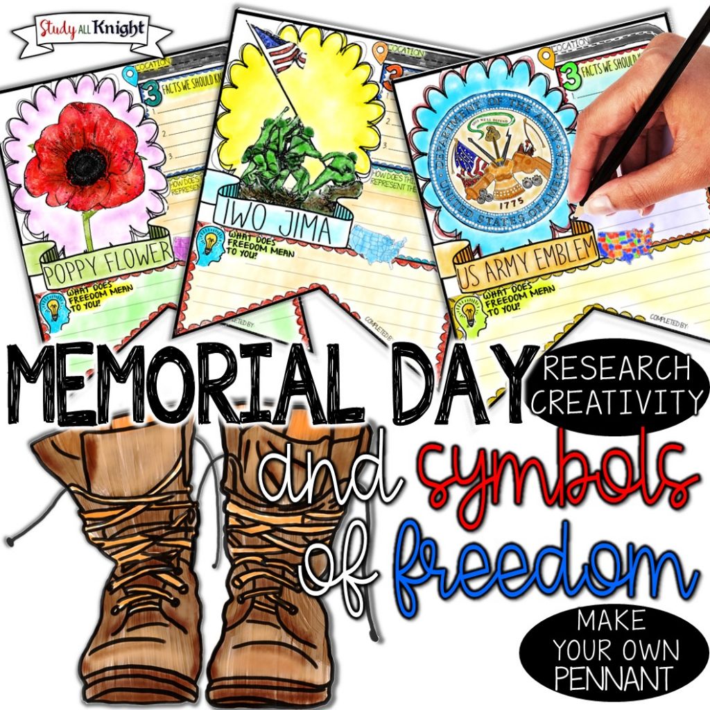Memorial Day, Symbols of Freedom, Facts, Fill Ins, Research Interactive ...