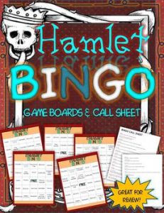Hamlet Bingo: Instructions, Game Boards, and Call Sheet - Study All Knight