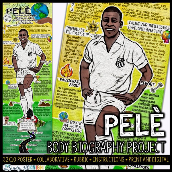 Pelé, Professional Soccer Player, Black History, Body Biography Project ...